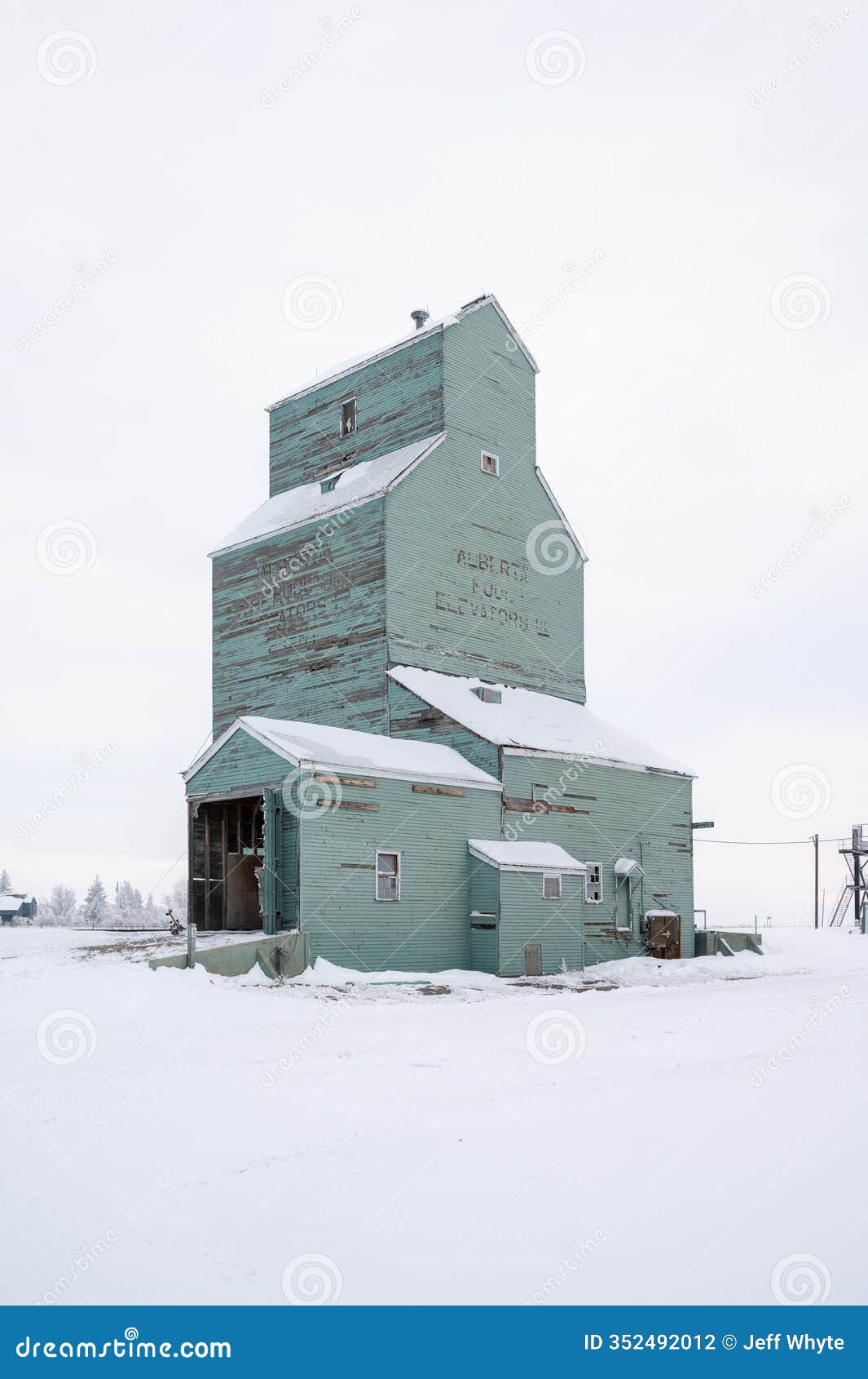 Old Abandoned Grain Elevator Stock Photo - Image of street, countryside ...