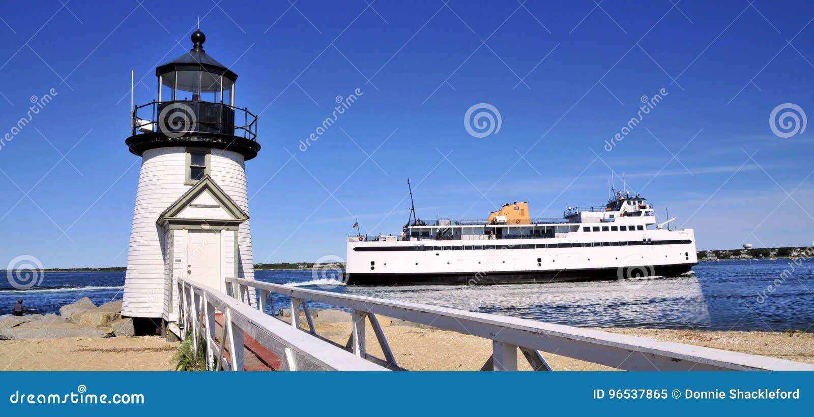 Brant Point Light stock image. Image of famous, attraction - 96537865