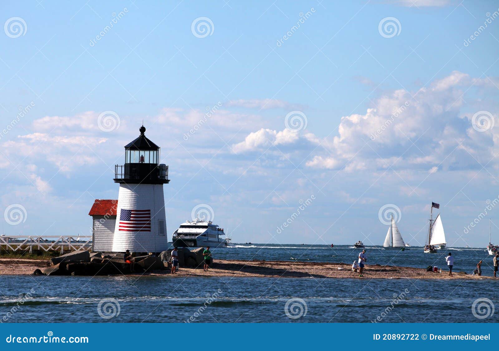 Brant Point Lighthouse editorial photography. Image of massachusetts ...