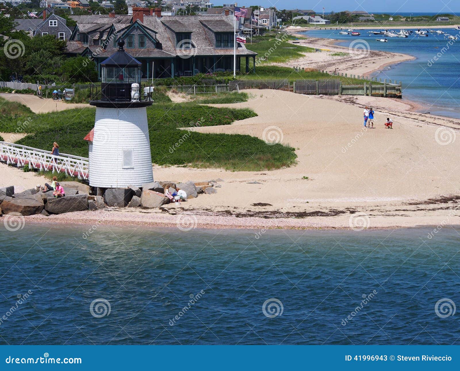 Brant Point Lighthouse Nantucket Island Photo stock éditorial - Image ...