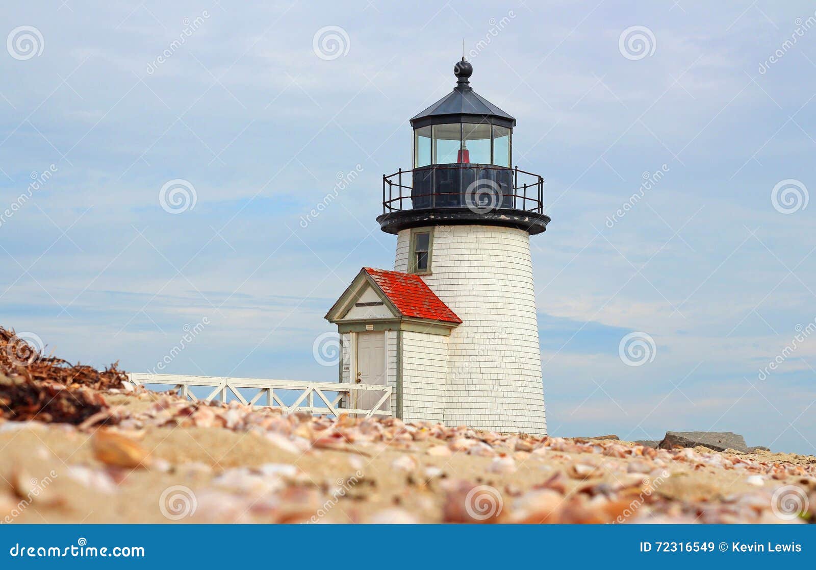 Brant Point Lighthouse Nantucket Island Stockbild - Bild von miauen ...