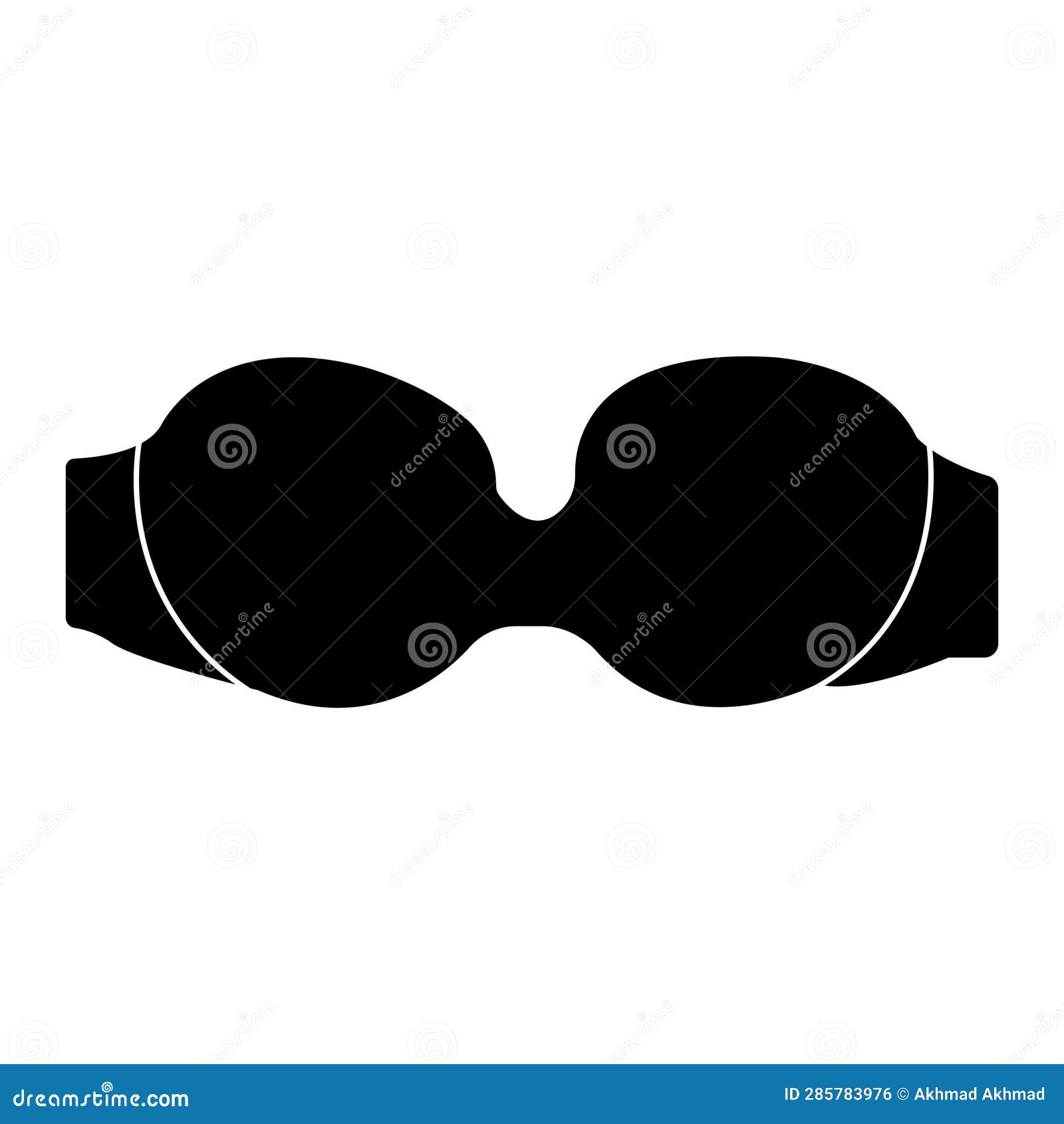 Bras icon stock vector. Illustration of glamour, strapless - 285783976