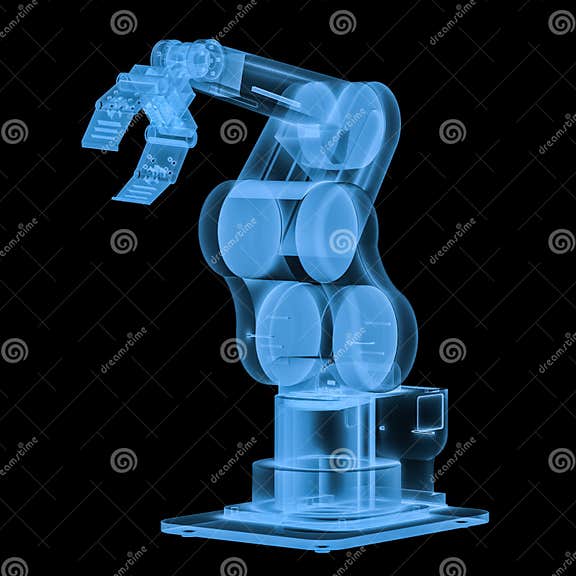 Bras robotique du rayon X illustration stock. Illustration du ...