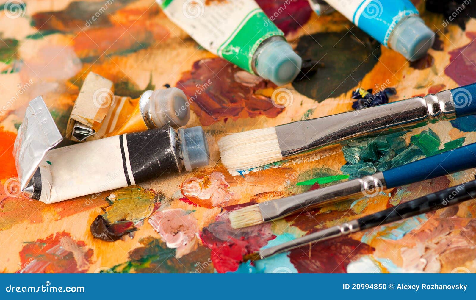 Brash and paint stock photo. Image of colors, cutout - 20994850