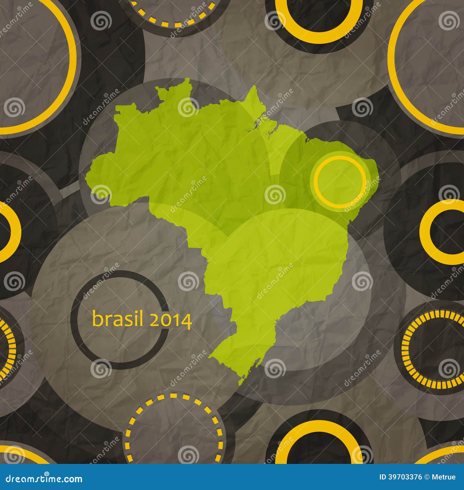 Brasil paper stock vector. Illustration of seamless, country - 39703376