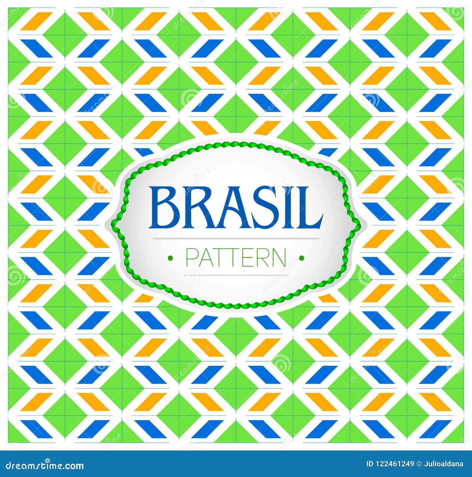 Brasil Pattern, Background Texture and Emblem with the Colors of the ...