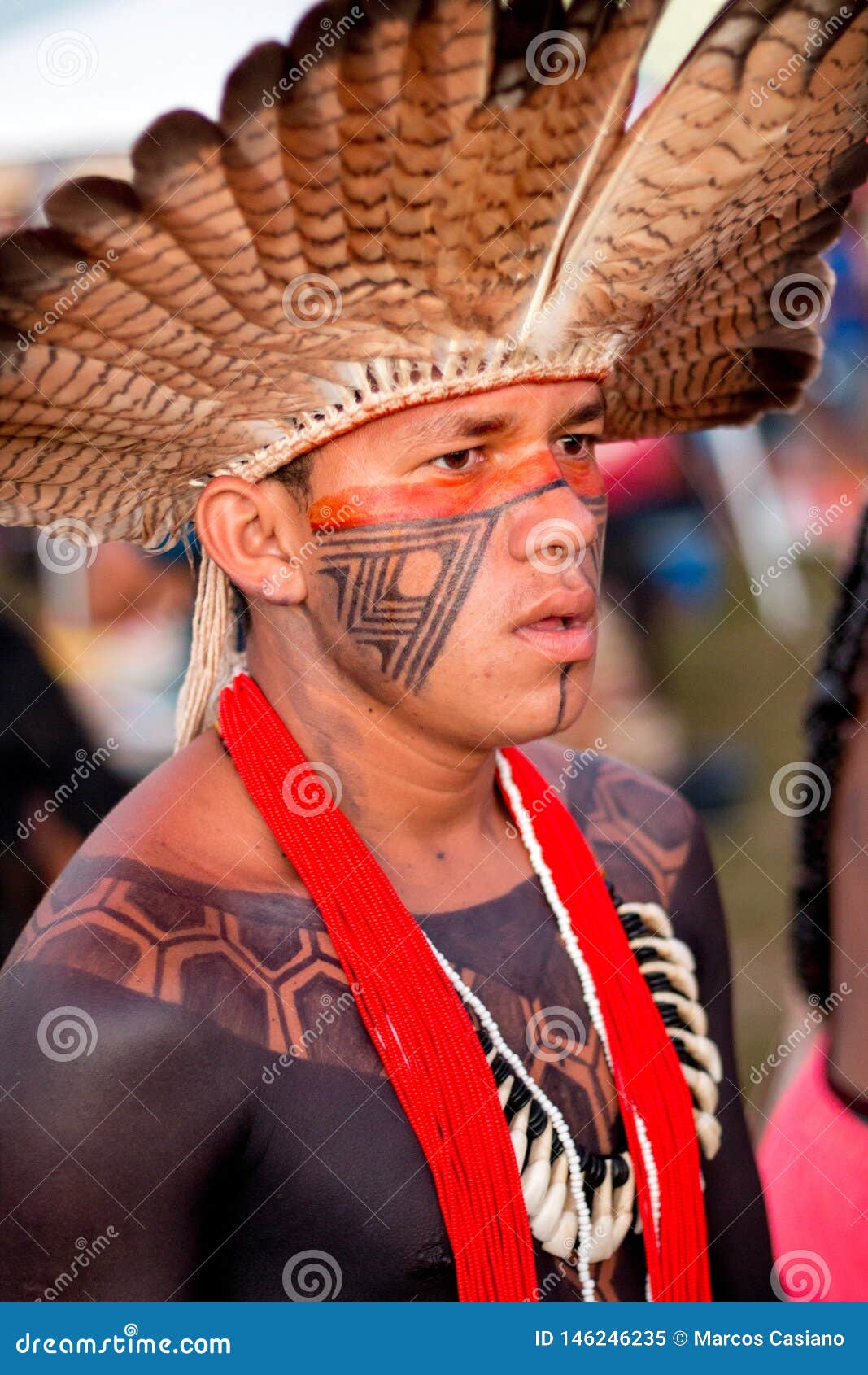 Brasilia, Brazil-April 25th 2019: Thousands of Indigenous Indians ... Brasilia, Brazil-April 25th 2019: Thousands of Indigenous Indians ...