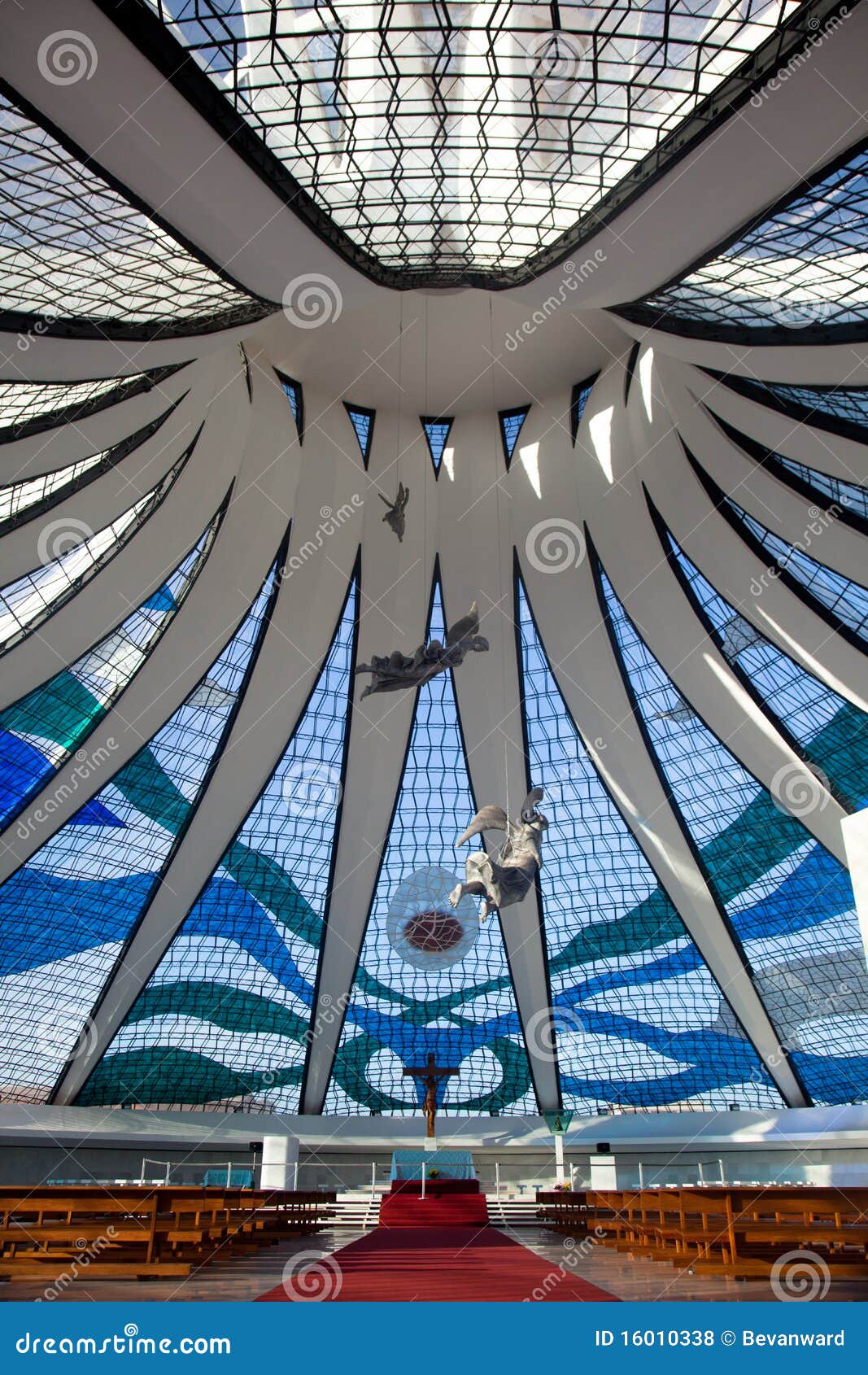 Brasilia Cathedral Brazil editorial stock photo. Image of cross - 16010338