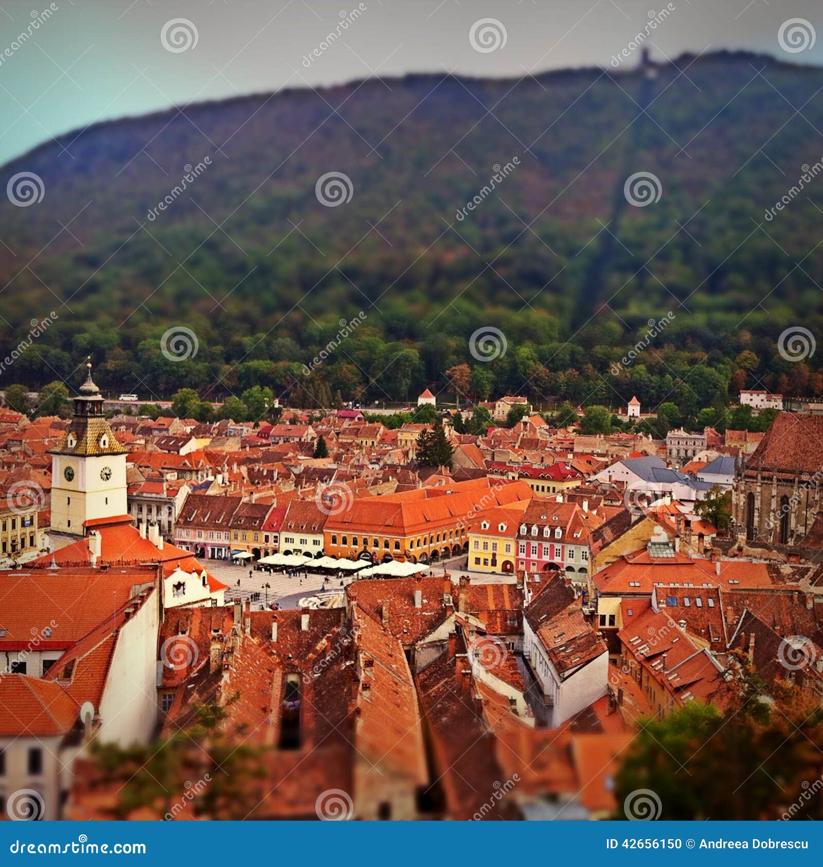 Brasov center editorial image. Image of building, brasov - 42656150
