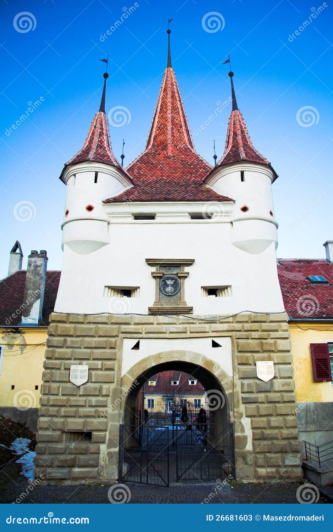 Brasov - Ecaterina Gate stock image. Image of stone, medieval - 26681603