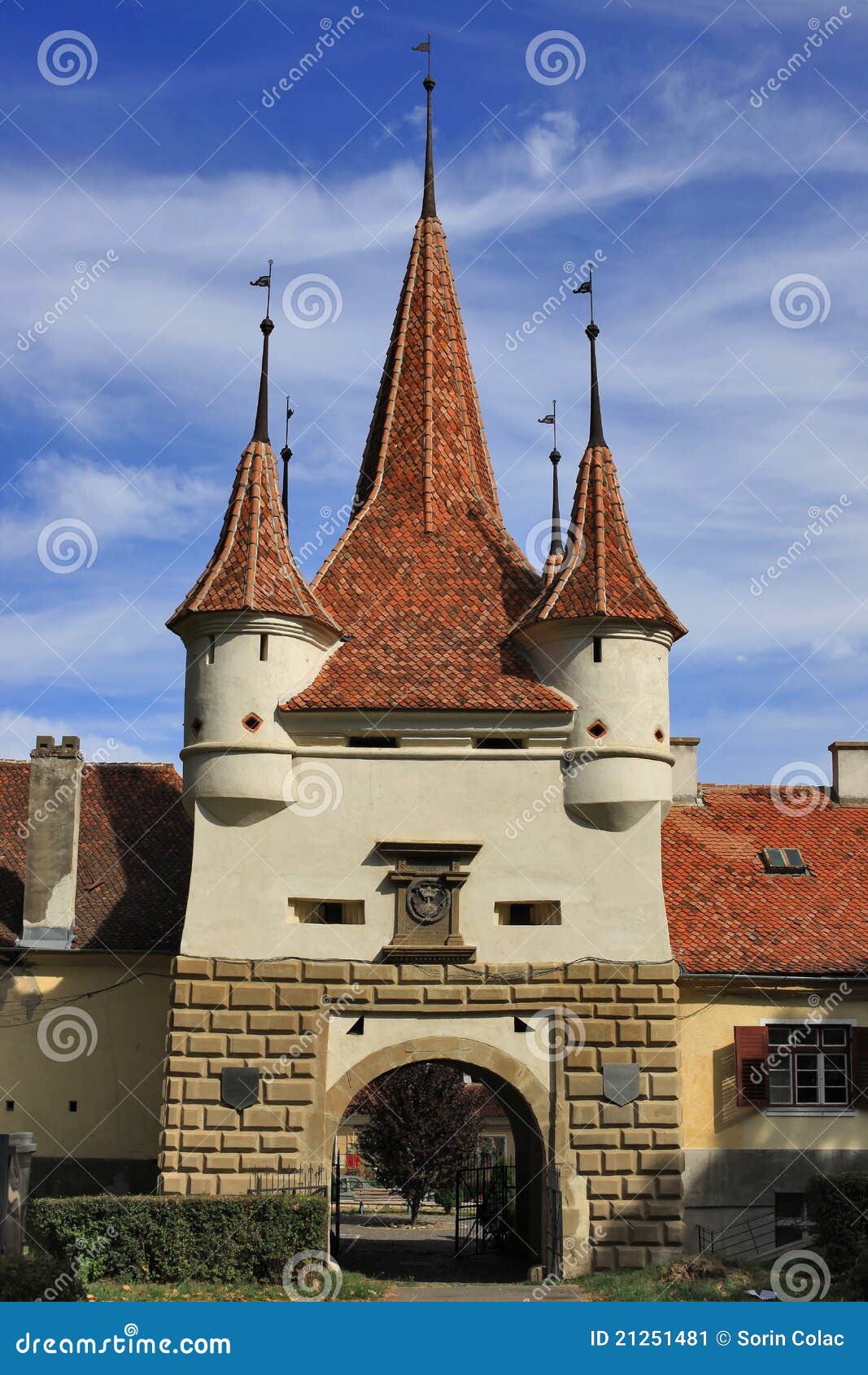 Brasov, Romania stock image. Image of brasov, tower, architecture ...