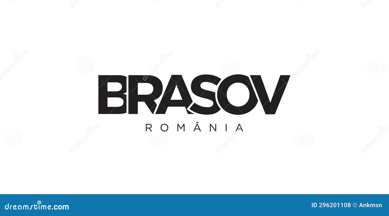 Brasov in the Romania Emblem. the Design Features a Geometric Style ...
