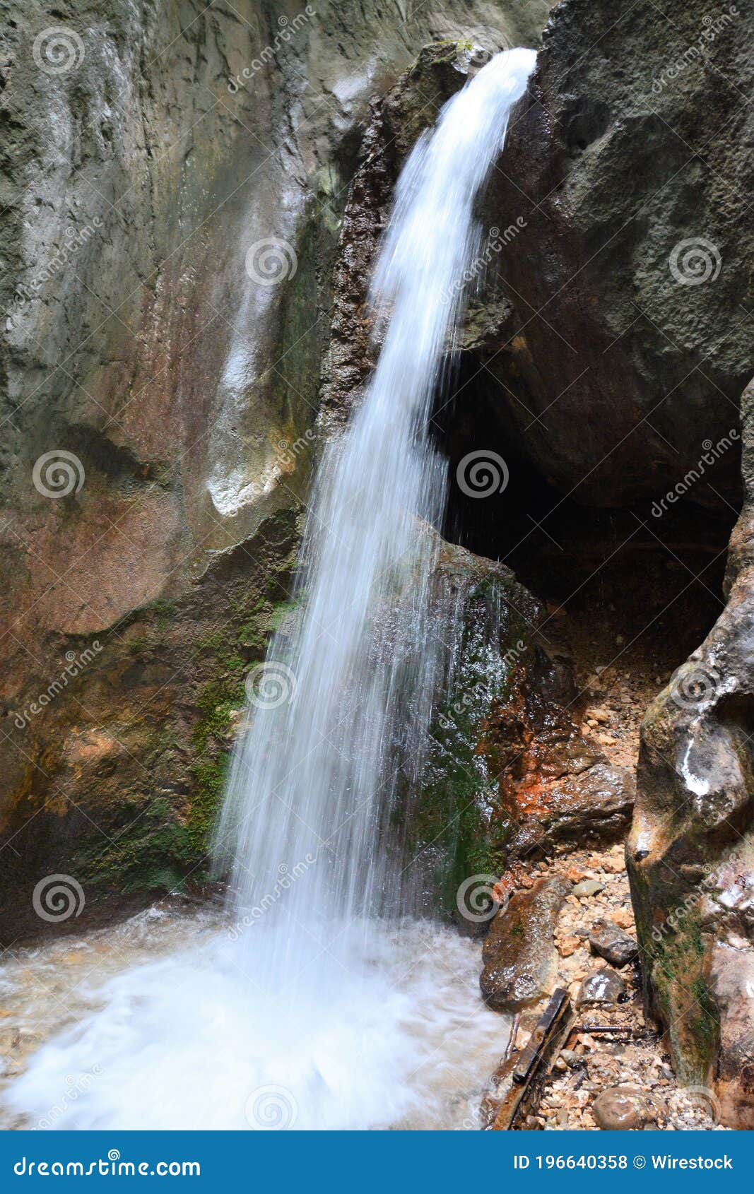 The seven-stair canyon stock photo. Image of water, romania - 196640358