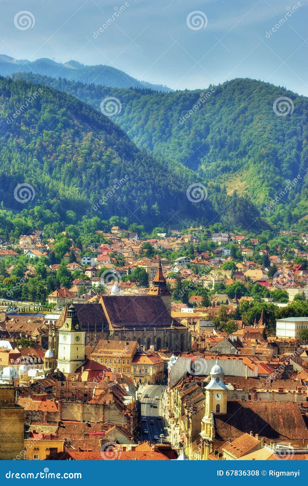 Brasov - Romania stock photo. Image of piata, city, brasov - 67836308