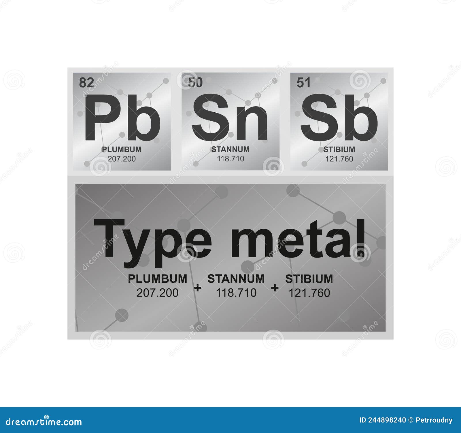 Vector Symbol of an Alloy Type Metal or Hot Metal Consisting from Lead ...