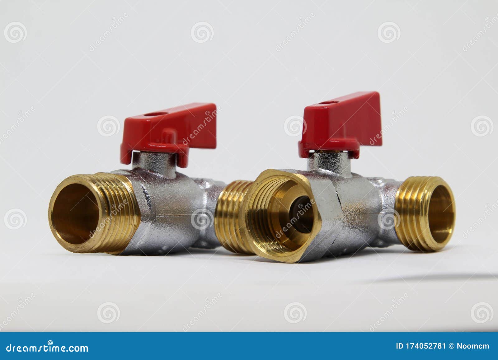 Ball Valve on White Background Stock Image - Image of pressure, plumber ...
