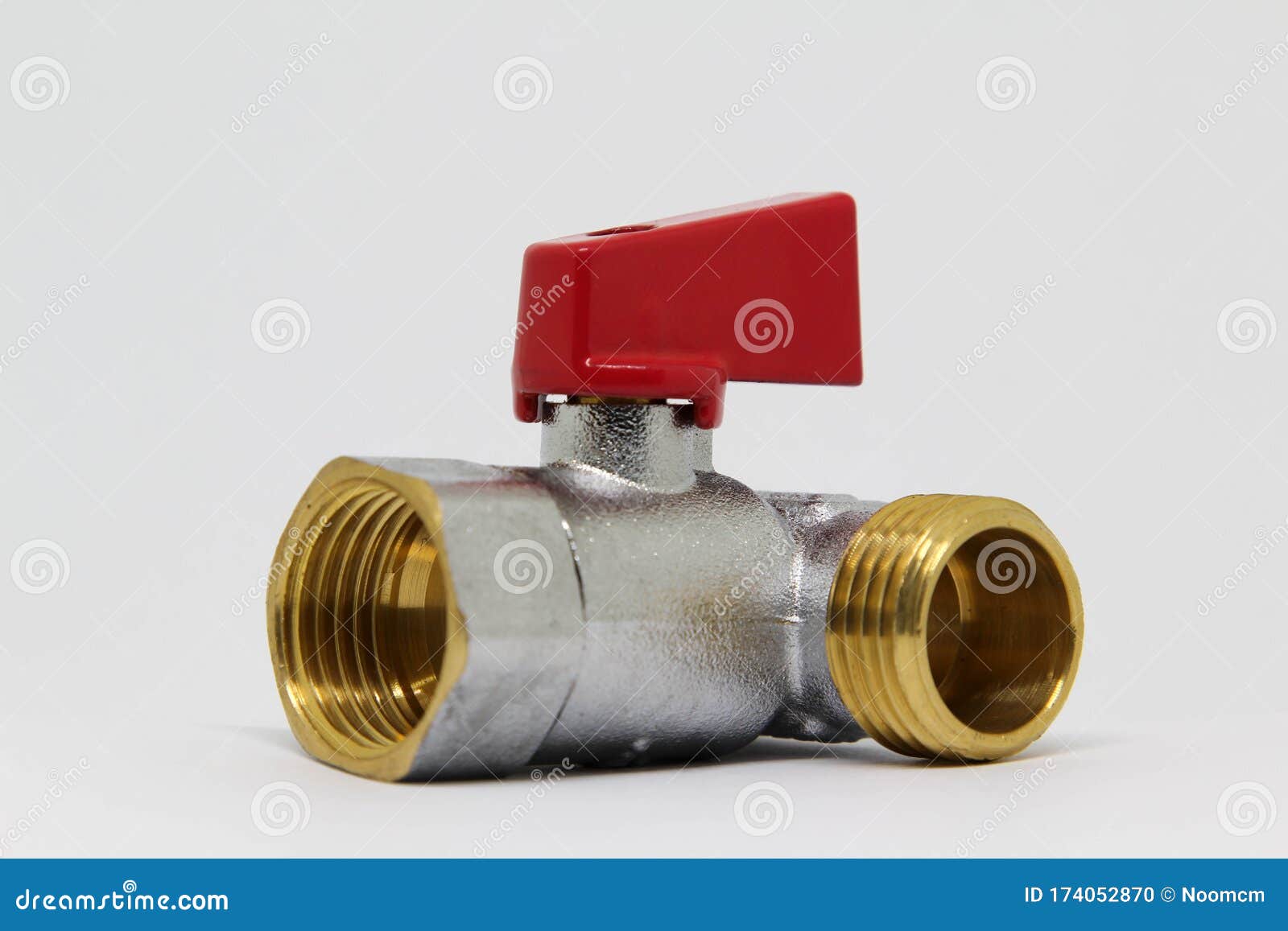 Ball Valve on White Background Stock Photo - Image of industry ...
