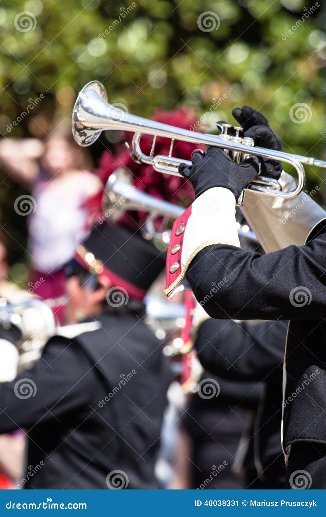 Brass band parade stock image. Image of keys, concert - 40038331