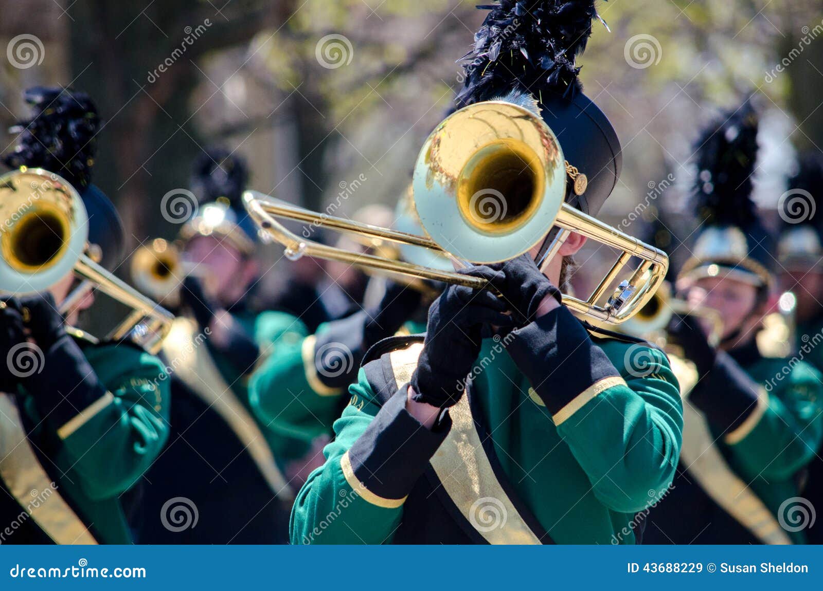 Brass band section editorial stock image. Image of uniform - 43688229
