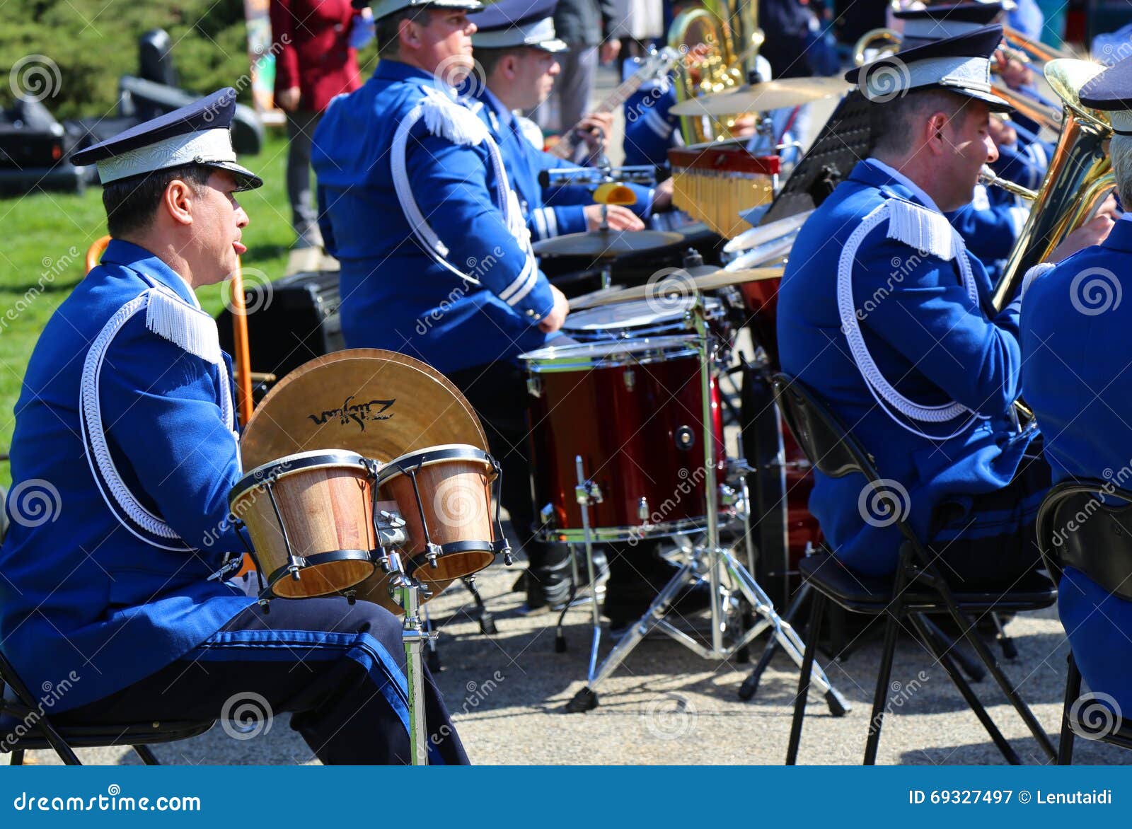 Brass band editorial photography. Image of musician, musicians - 69327497