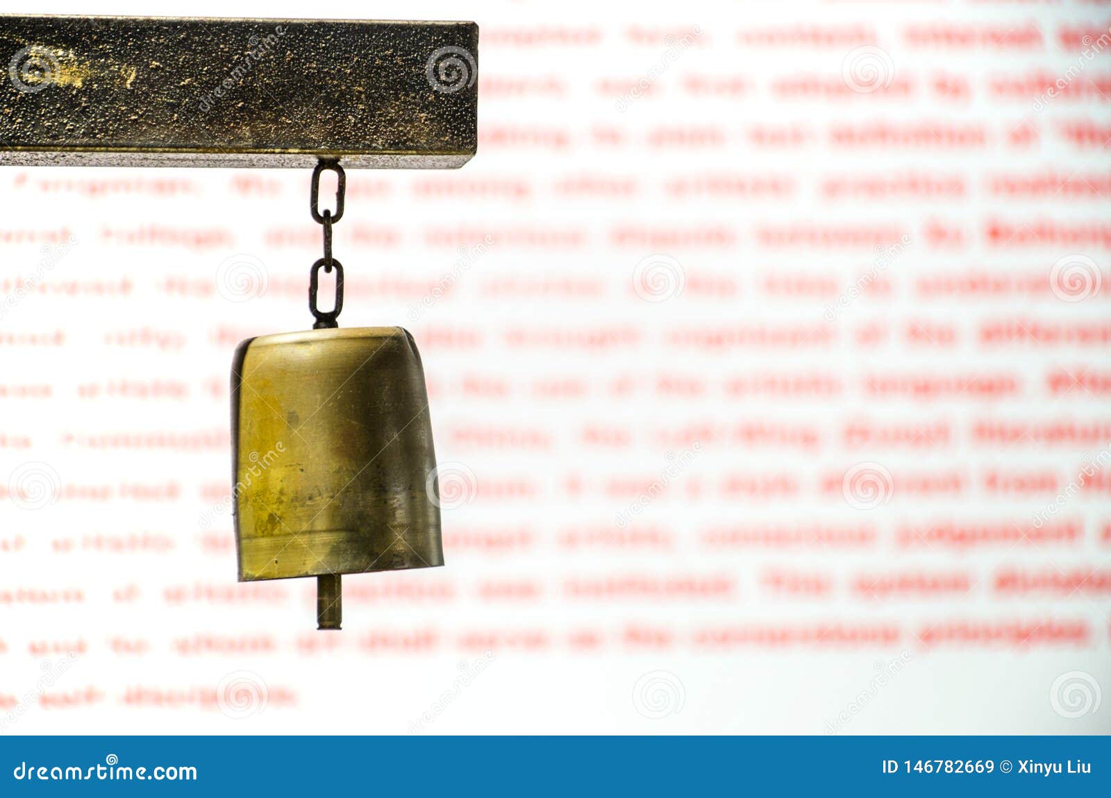 Brass bell stock image. Image of bells, wooden, frames - 146782669