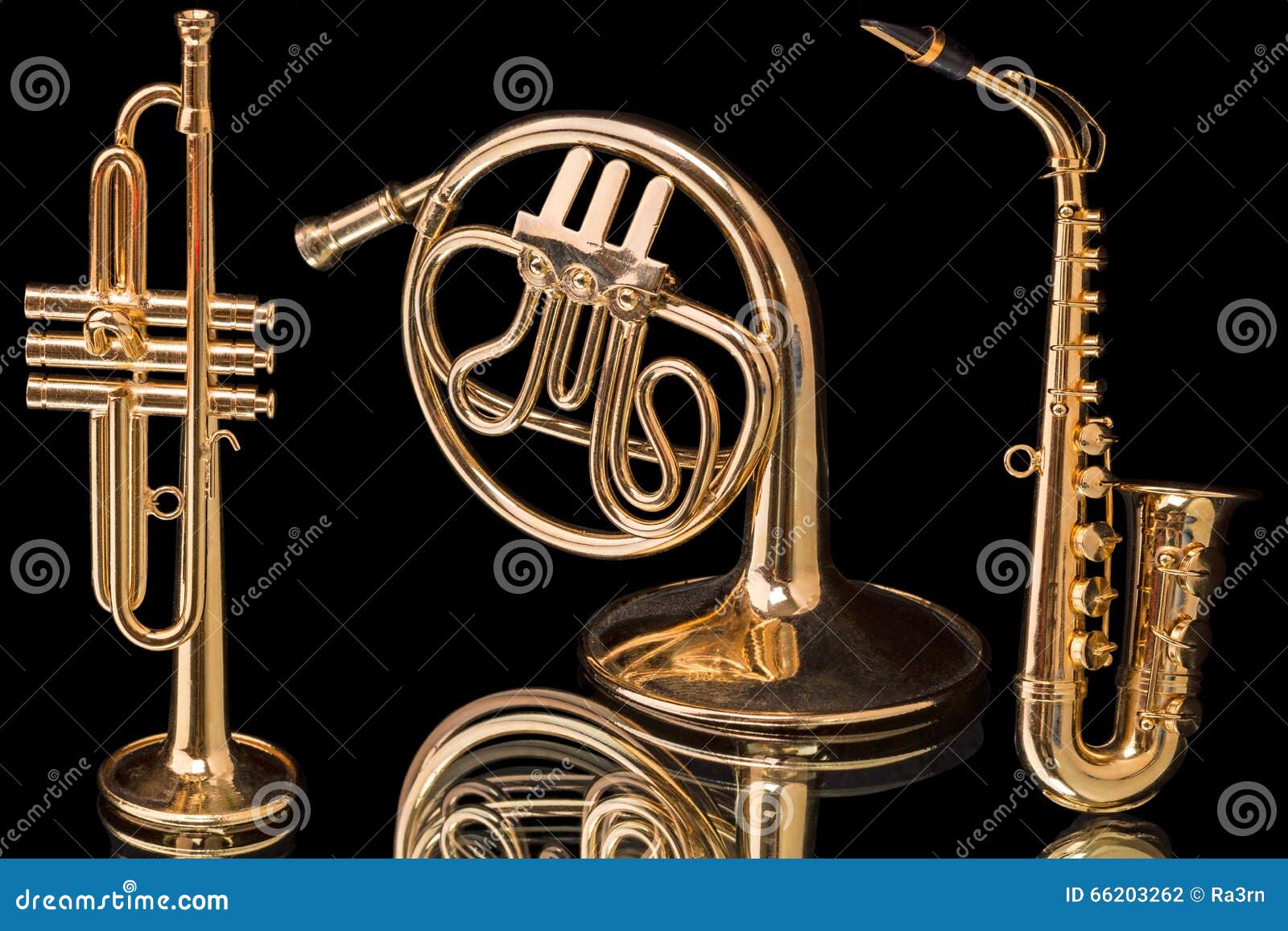 Brass on black stock photo. Image of trumpet, gold, equipment - 66203262