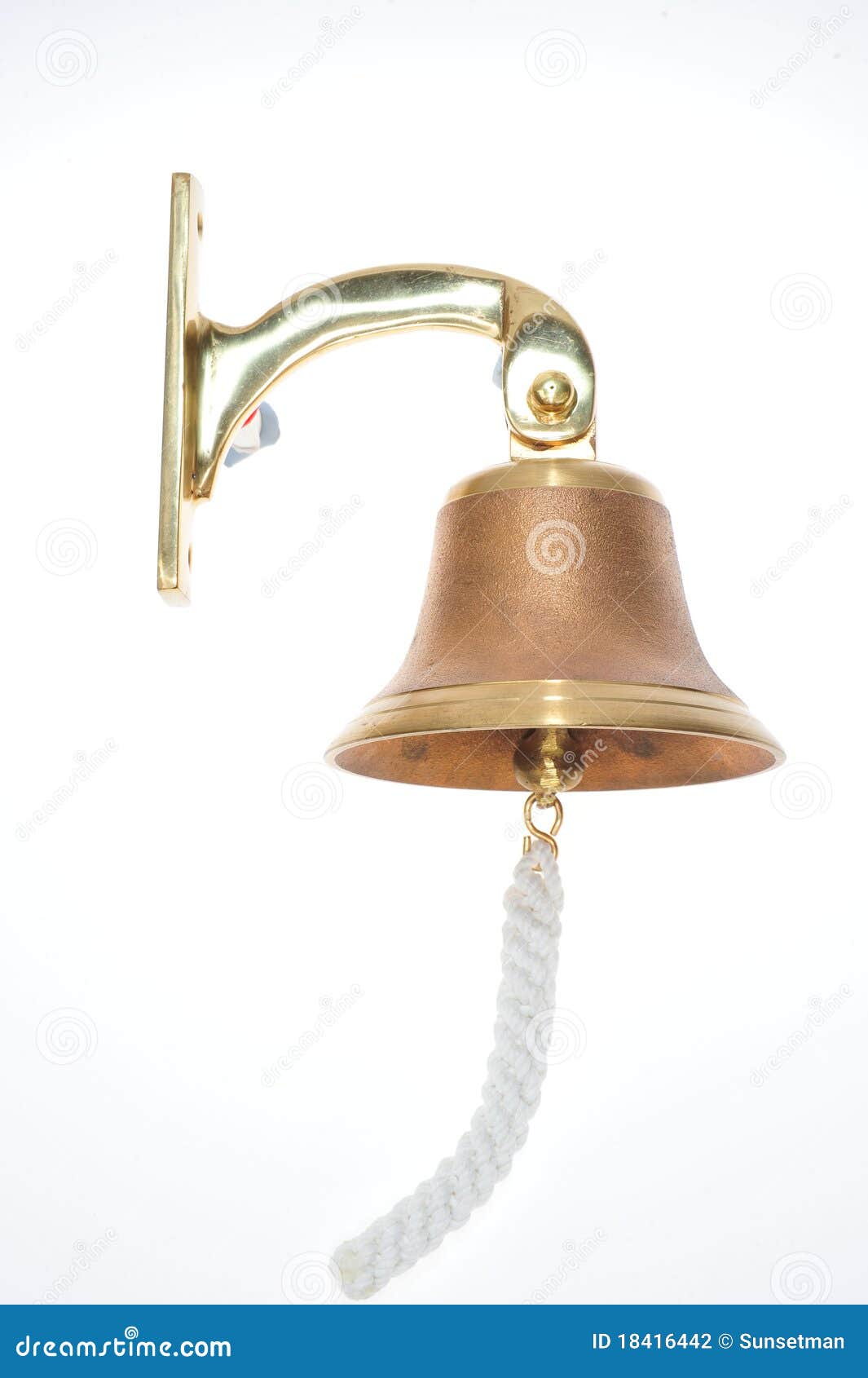 Brass Door Bell stock photo. Image of design, alarm, alloy - 18416442