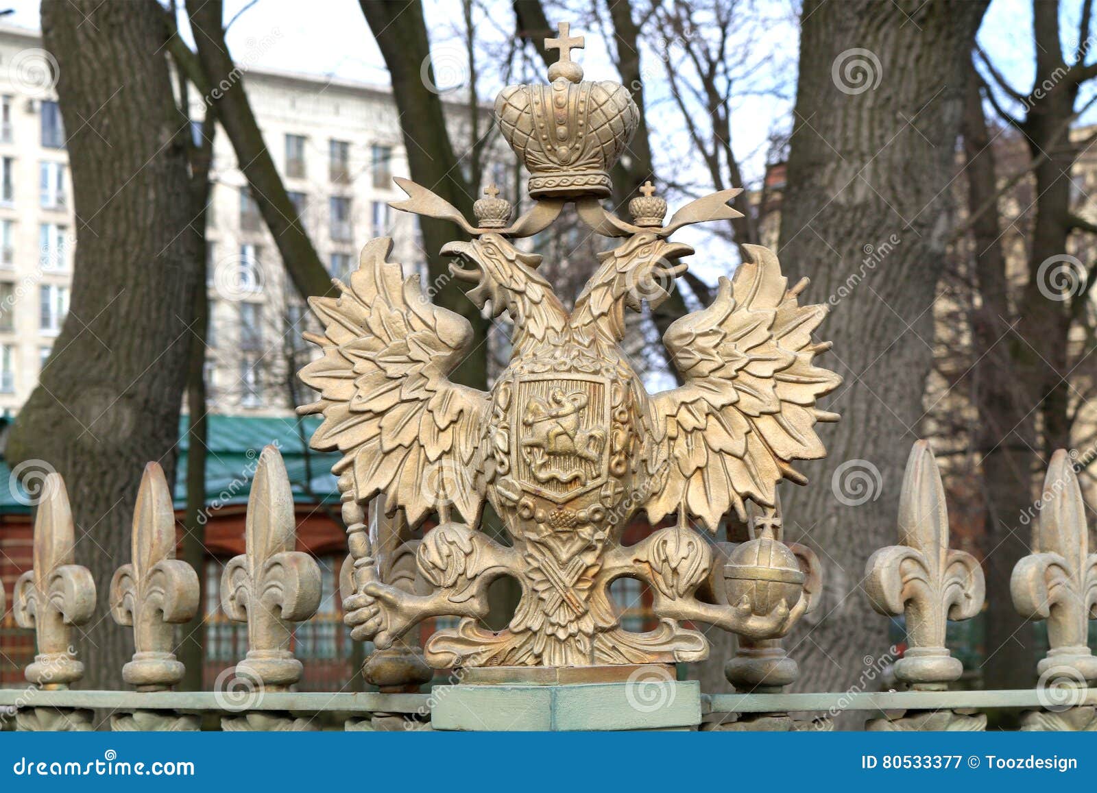 Brass Double-headed Eagle Symbol of Russia Stock Image - Image of ...