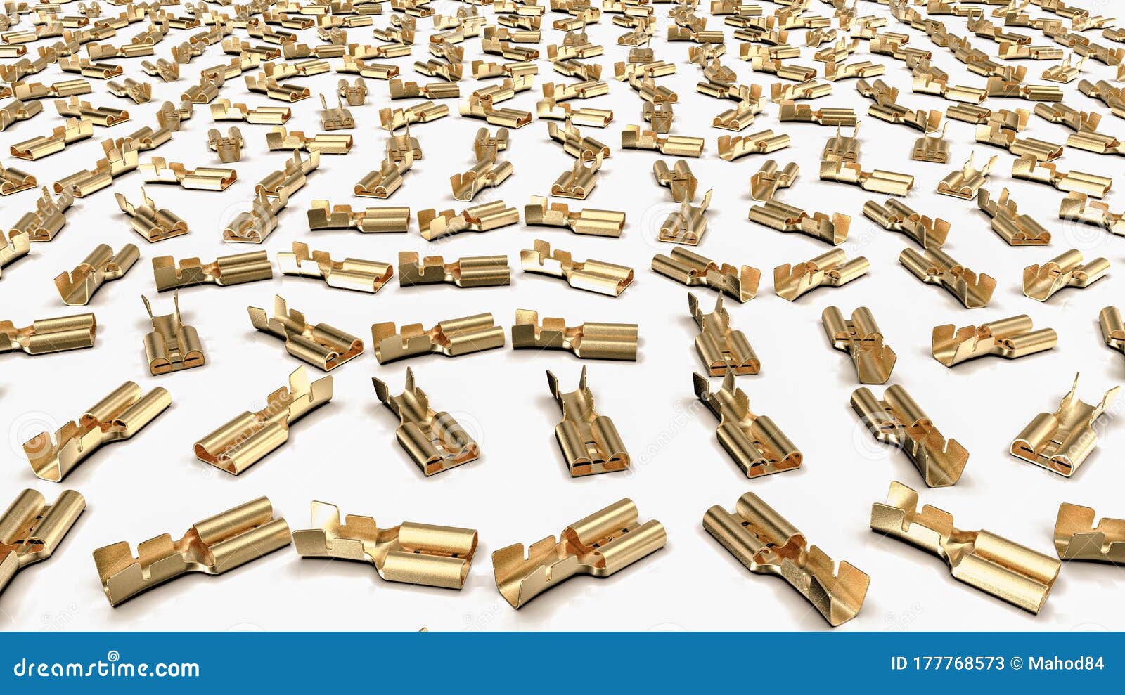 Brass Electrical Wire Connector. Template, Stock Image - Image of ...