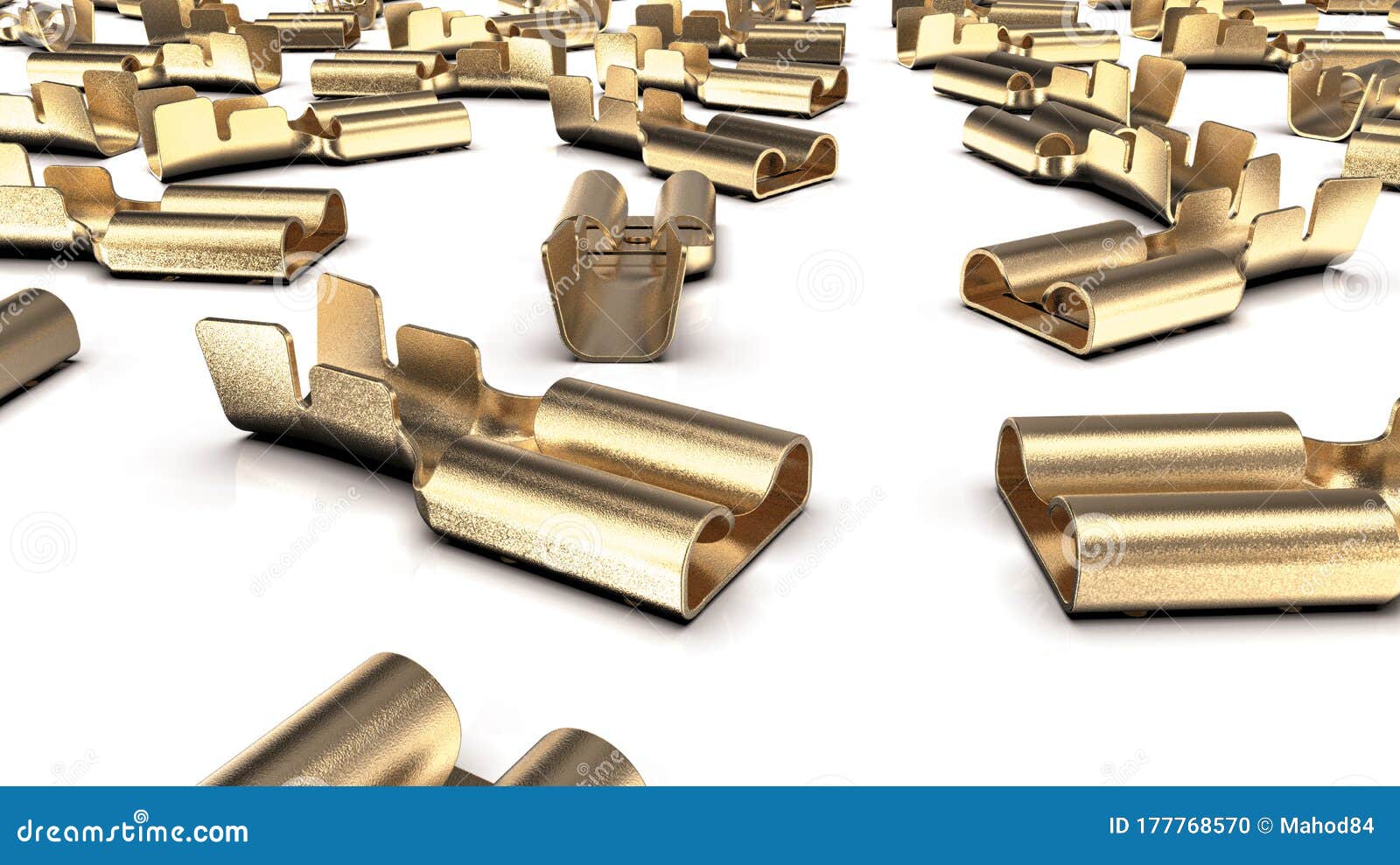 Brass Electrical Wire Connector. Template, Stock Photo - Image of crimp ...