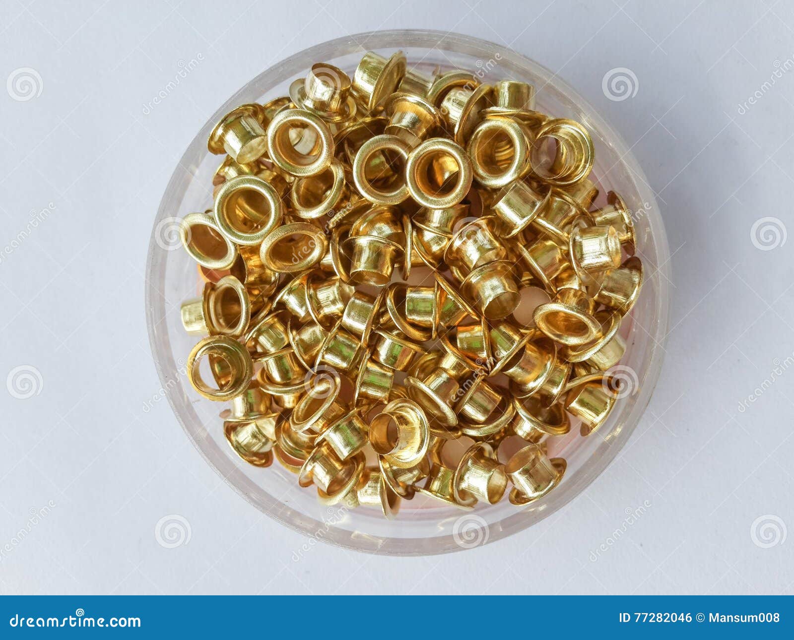Brass eyelets stock photo. Image of small, eyelet, file - 77282046