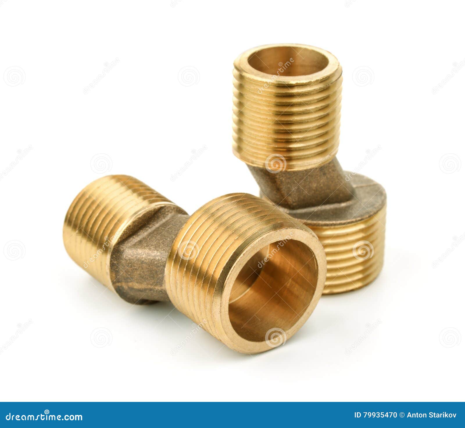 Two Eccentric Connectors 1/2` Male X 3/4` Male Brass Eccentric Mixer ...