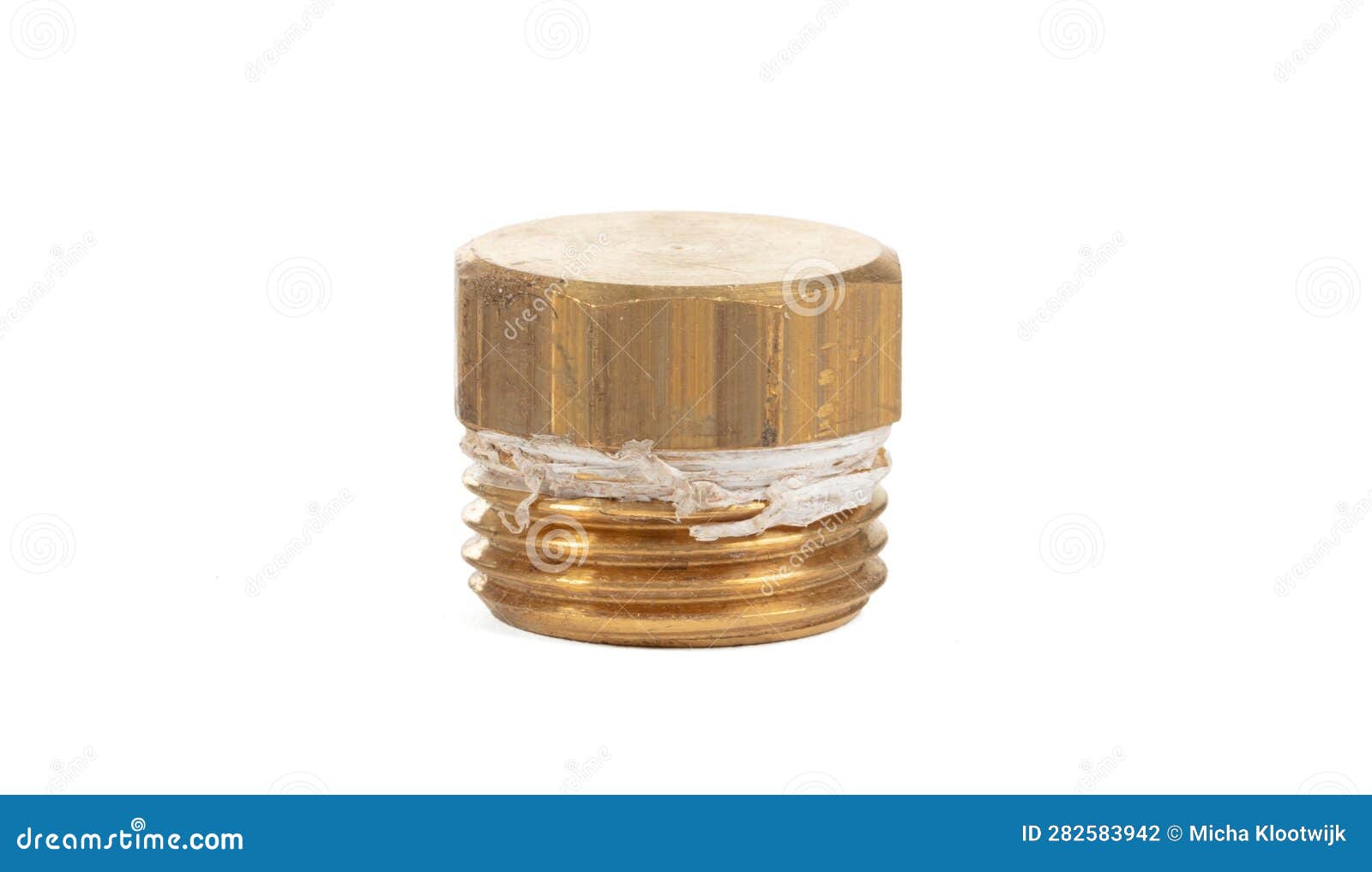 Brass Fitting for Plumbing Pipes, Stop End Compression Fitting Stock ...