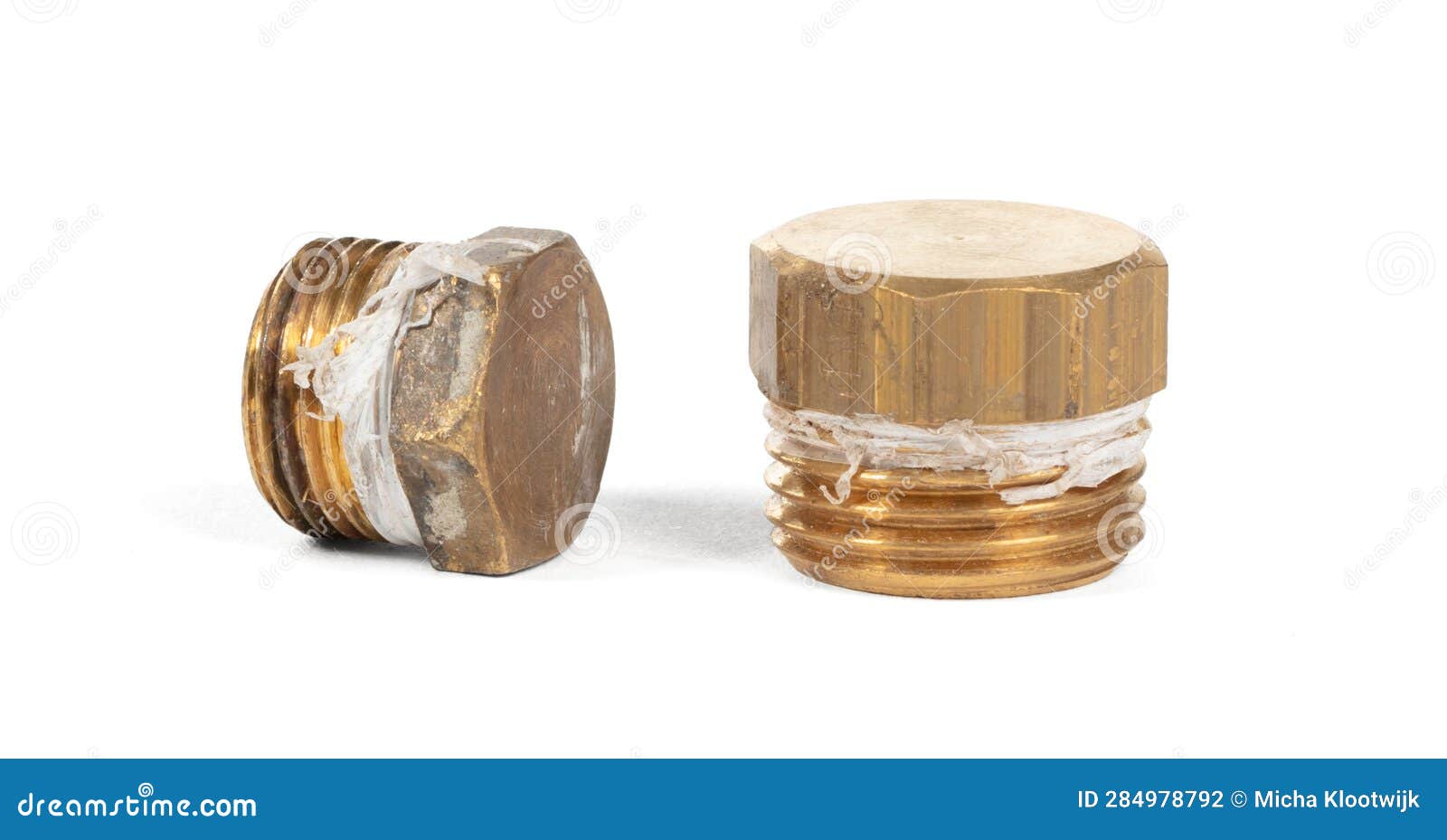 Brass Fitting for Plumbing Pipes, Stop End Compression Fitting Stock ...