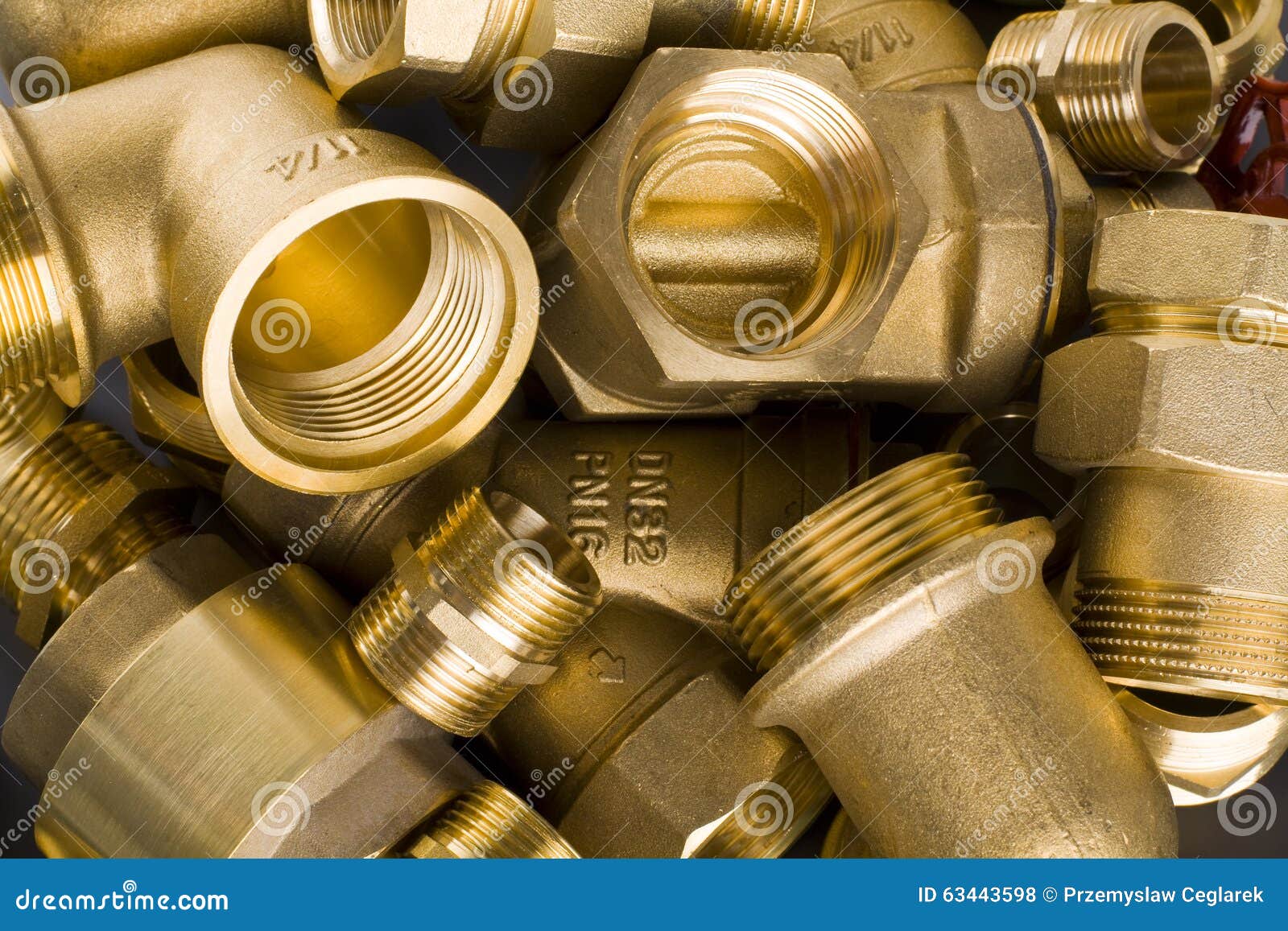 Brass fittings stock photo. Image of coupler, join, hydraulic - 63443598