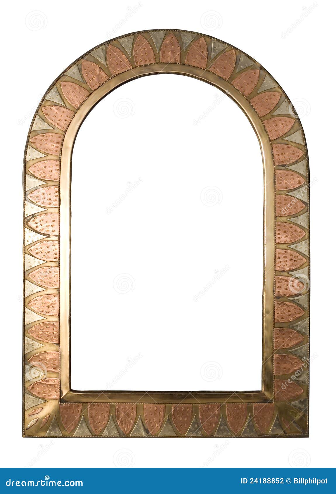 Brass Frame stock photo. Image of copper, metal, isolated - 24188852