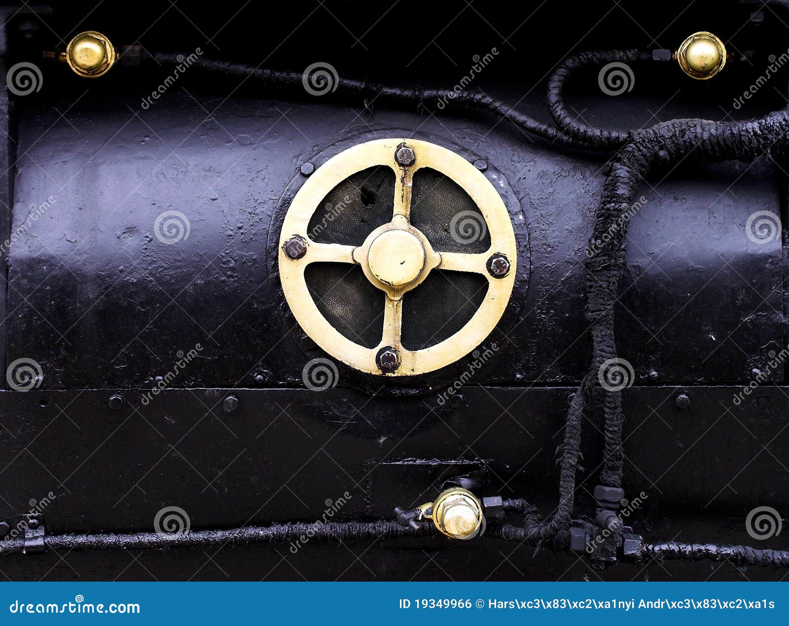 Brass front valve stock photo. Image of black, handle - 19349966