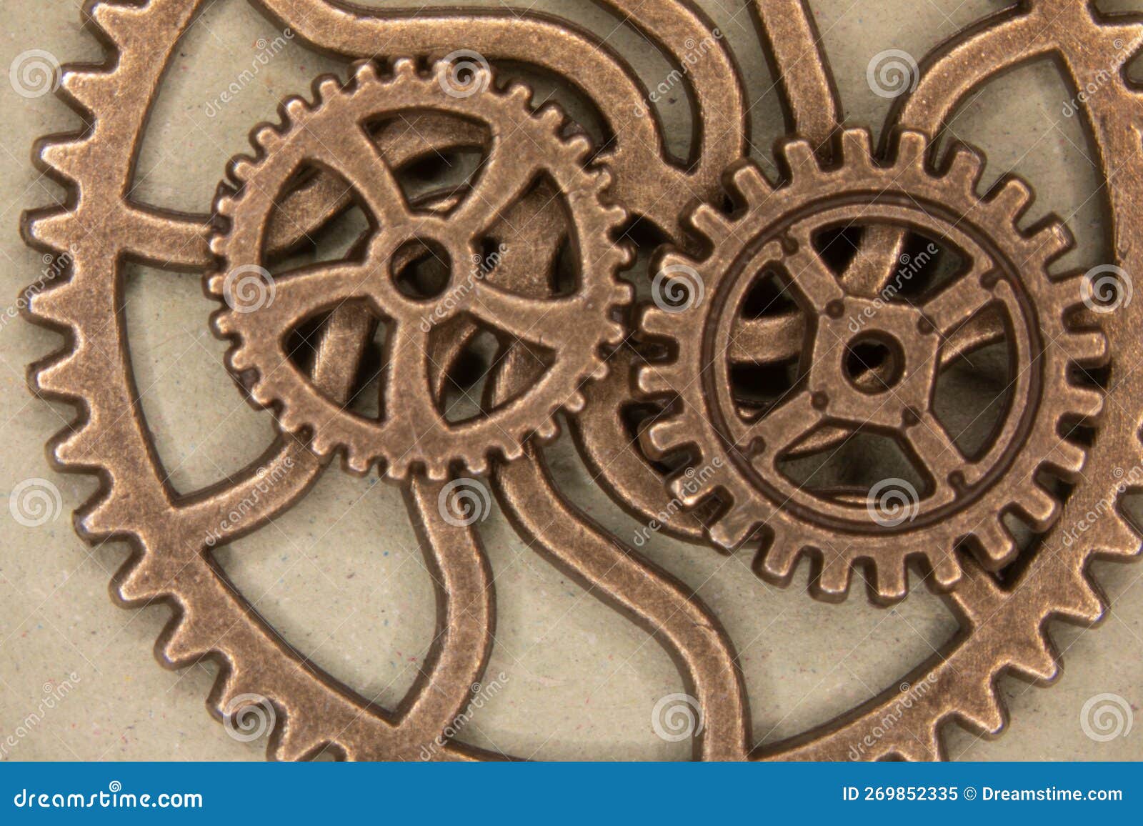 Brass Gears are Interlocked Stock Image - Image of clockwork, precision ...