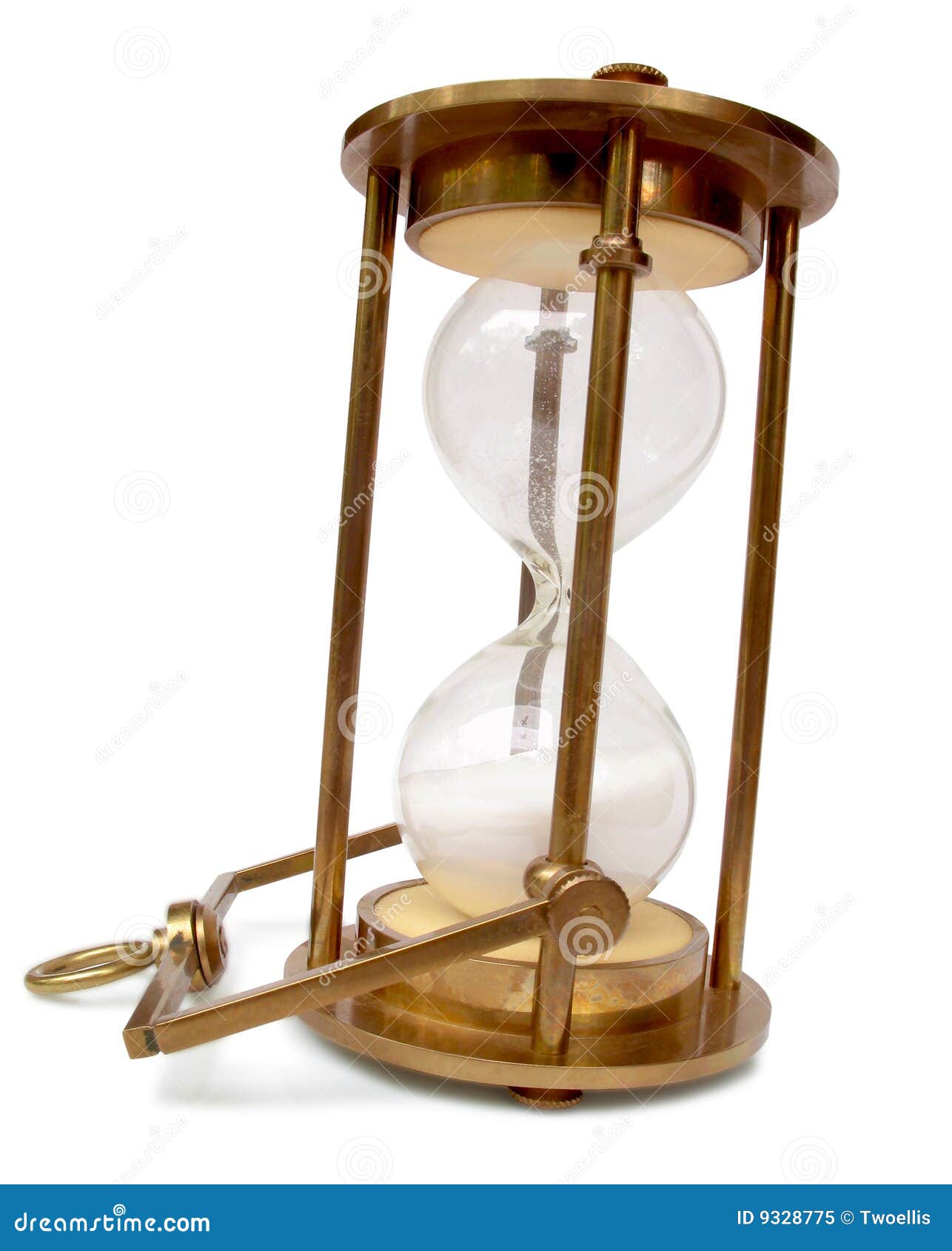 Brass Hourglass stock image. Image of hourglass, business - 9328775