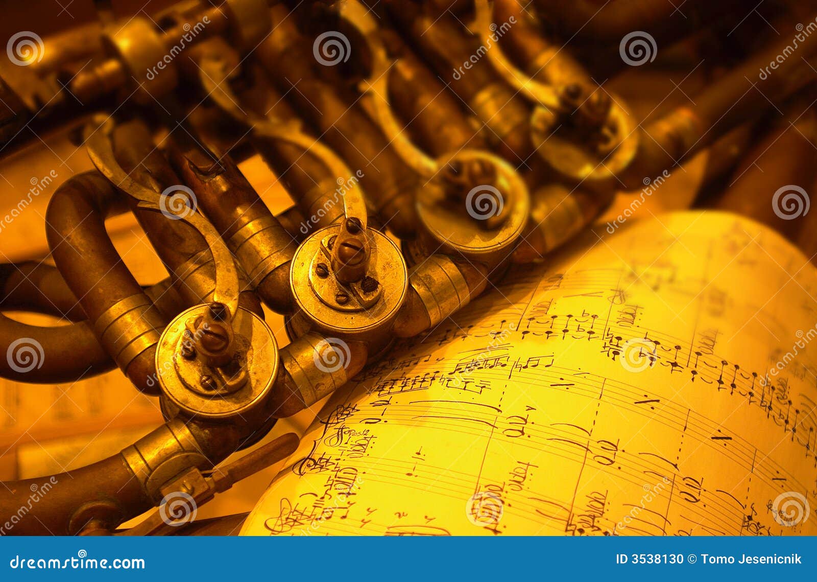 Brass instrument stock photo. Image of blowing, studio - 3538130