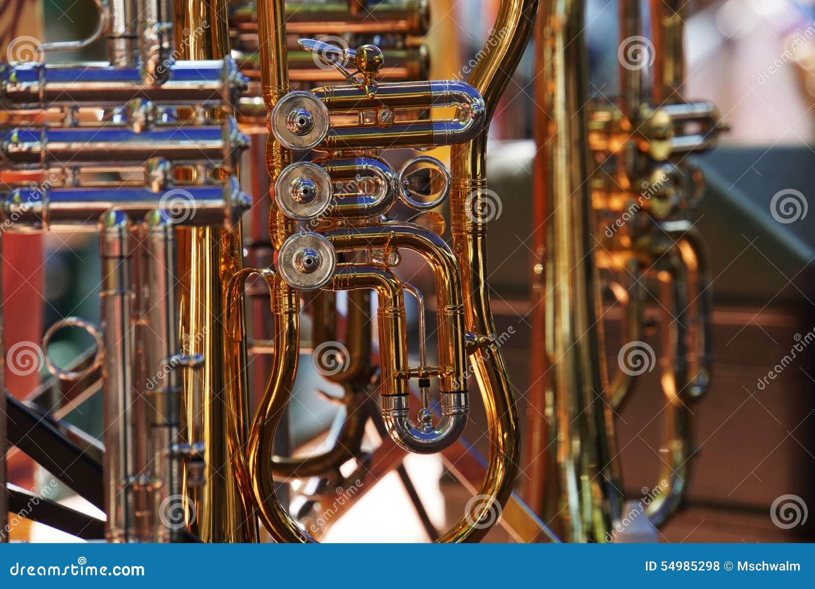 Brass instruments stock photo. Image of instruments, music - 54985298