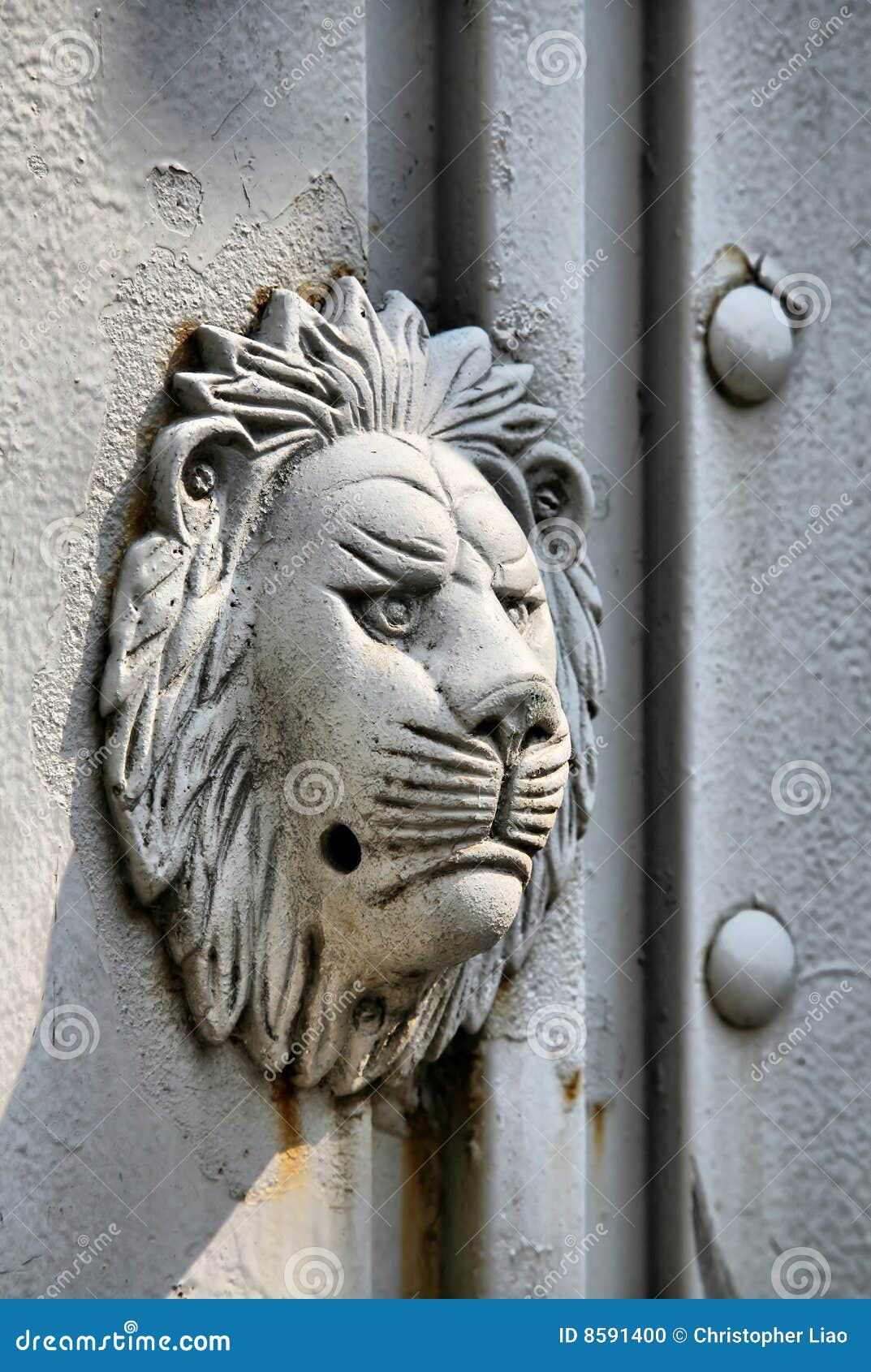 Brass Iron Stylized Iron Doorknob Picture. Image: 8591400