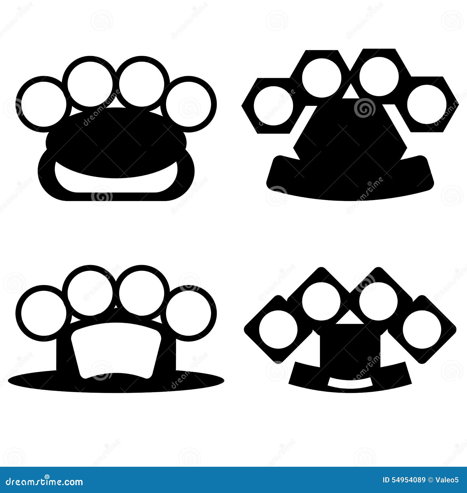 Brass Knuckle stock illustration. Illustration of knucklebusters - 54954089