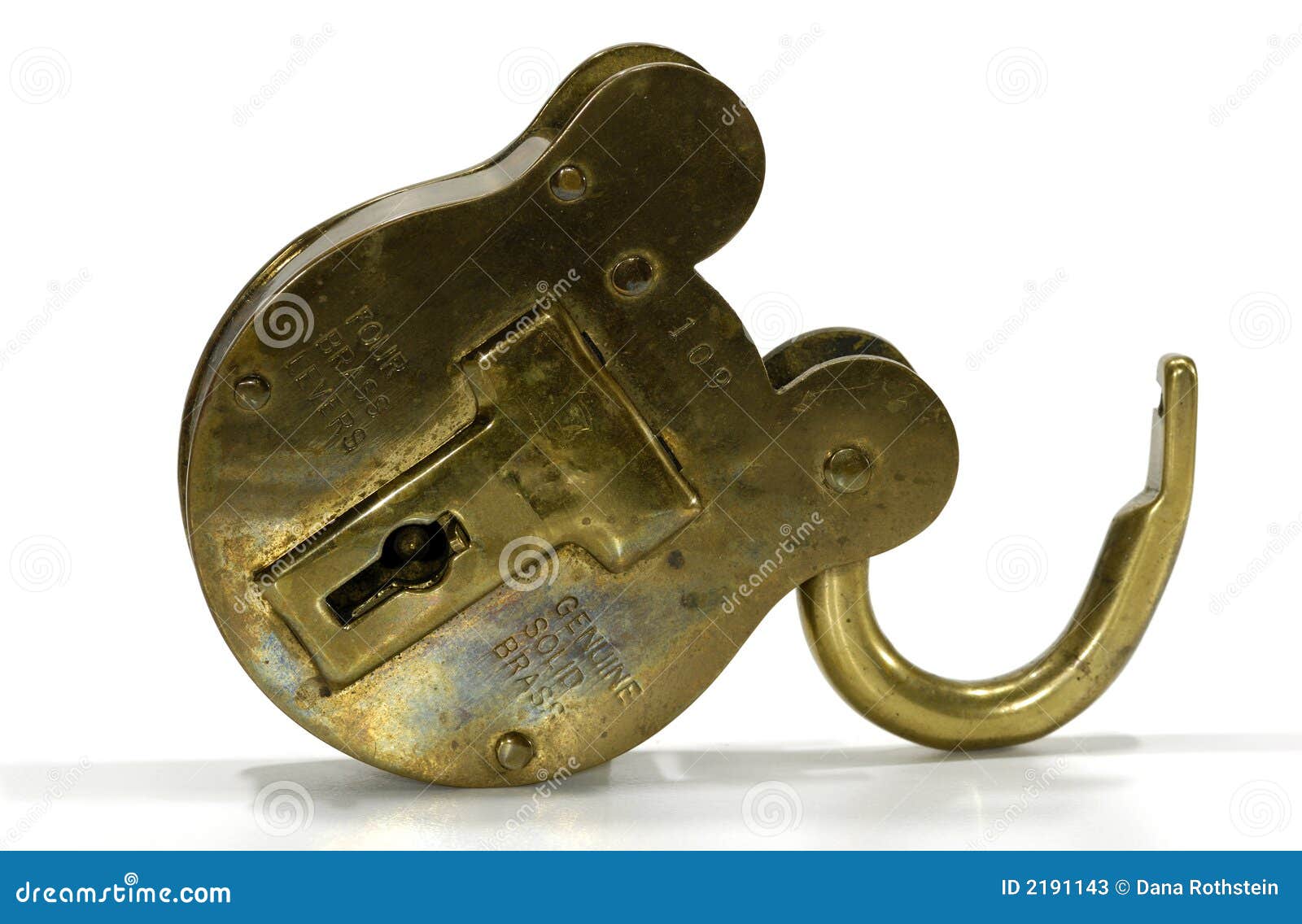 Brass Lock stock image. Image of encryption, vintage, spam - 2191143