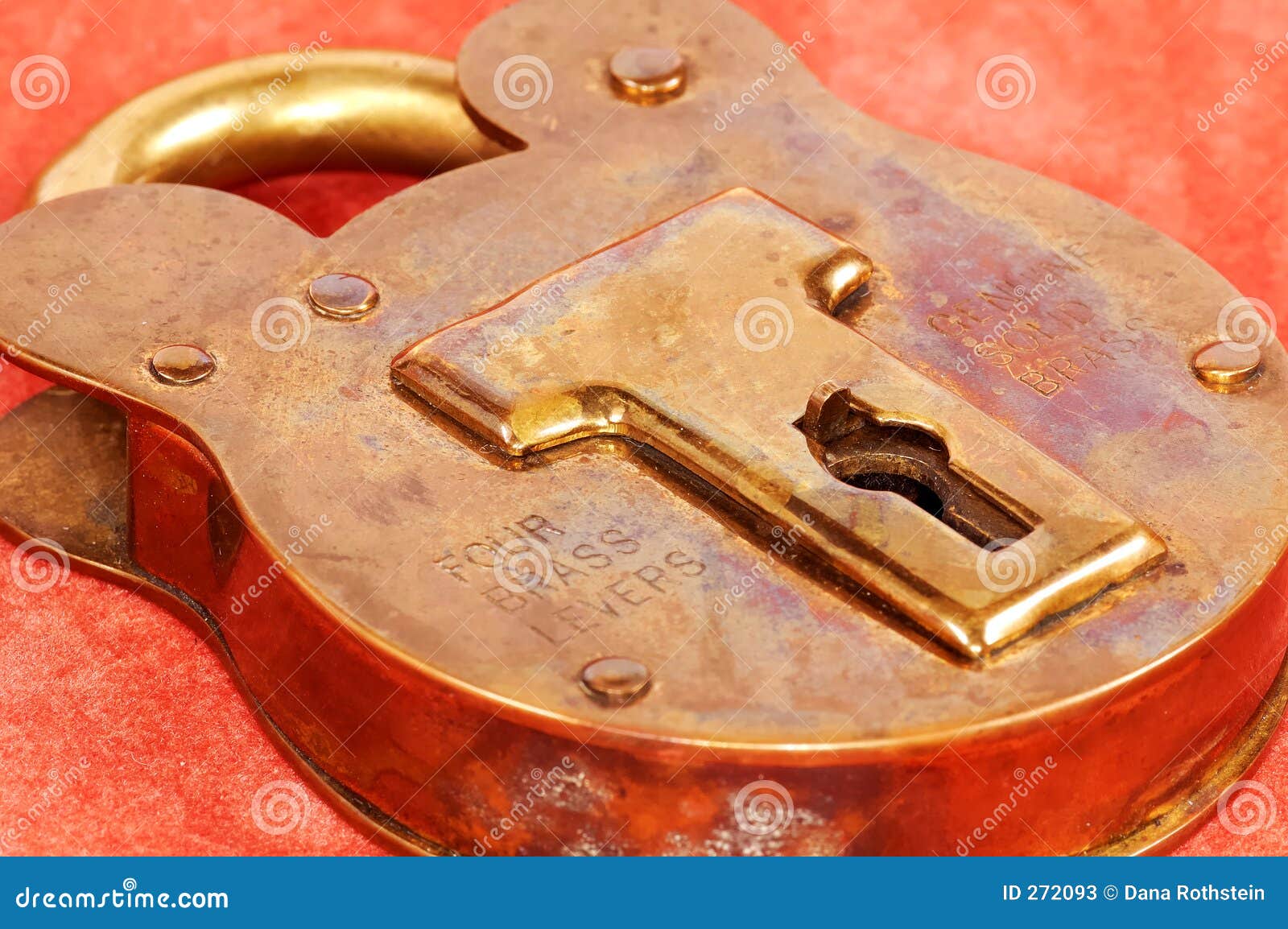 Brass Lock stock image. Image of safety, restrict, access - 272093