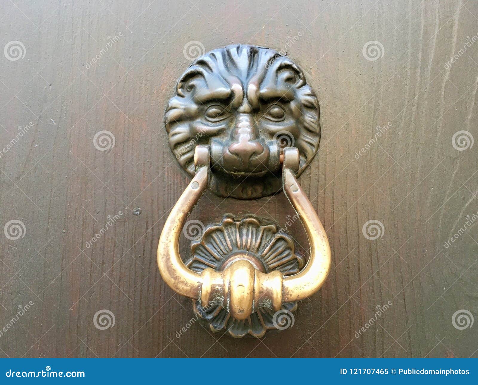 Brass, Metal, Door Knocker Picture. Image: 121707465
