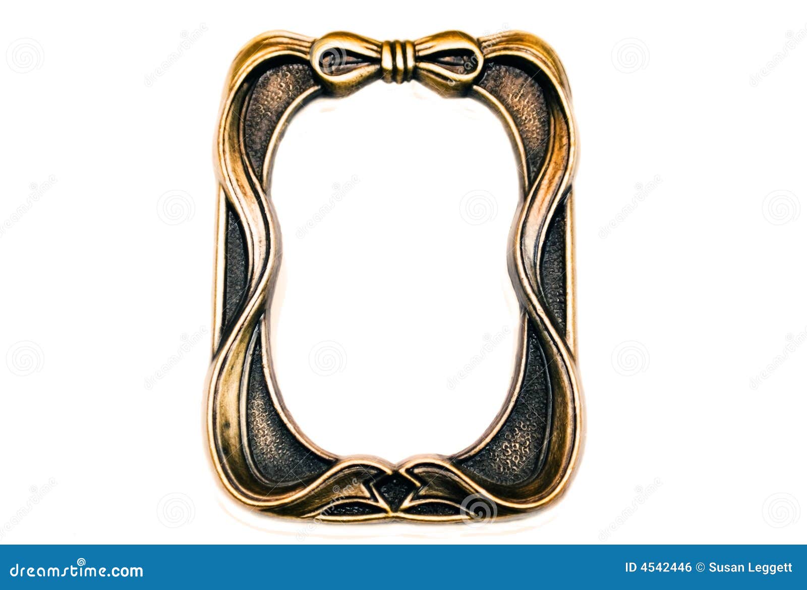 Brass Picture Frame with Bow Stock Photo - Image of decorative, exhibit ...