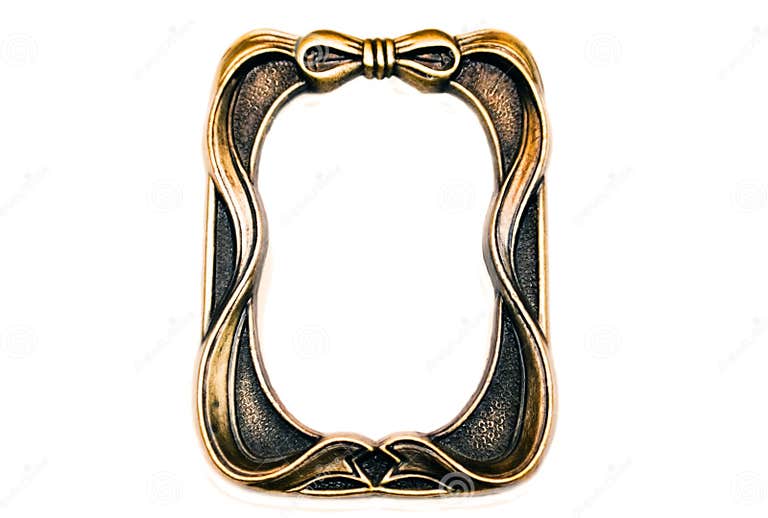 Brass Picture Frame with Bow Stock Photo - Image of decorative, exhibit ...