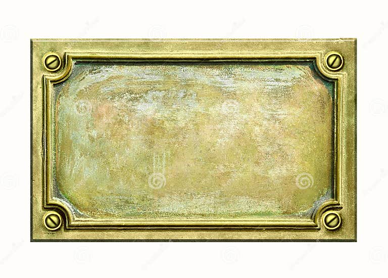 Brass plaque stock image. Image of grunge, cracks, grungy - 25431299