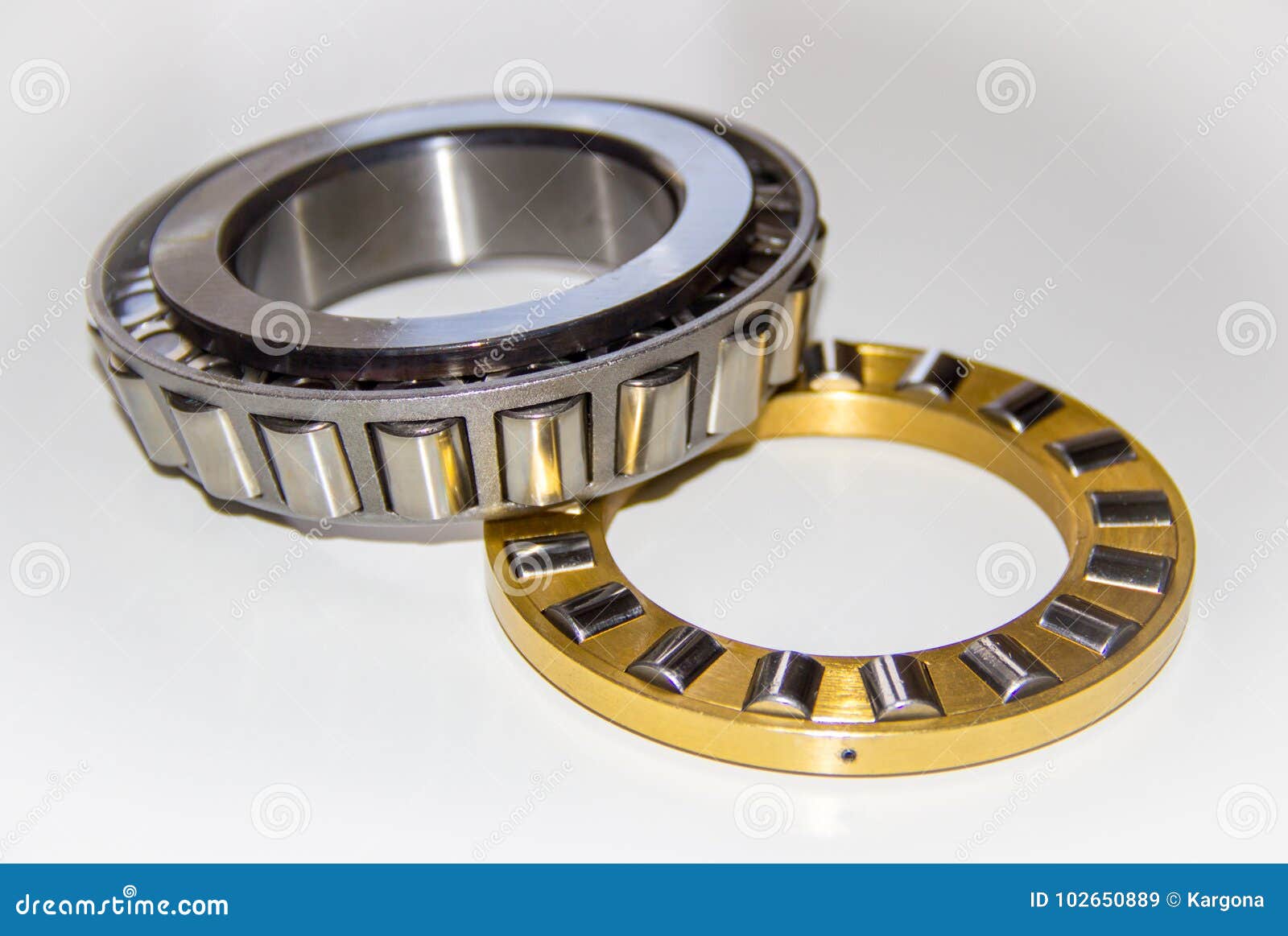 New Thrust Bearing Of Front Suspension Strut Of A Car On A Gray ...